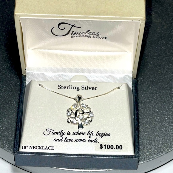 Timeless | Jewelry | Timeless Sterling Silver Tree Of Life Necklace ...